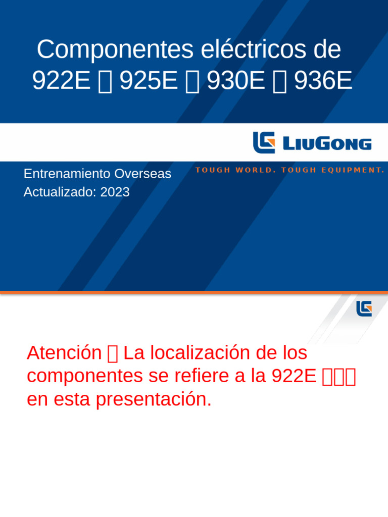 Electrical components of 922E、925E、930E、936E (SP) | PDF | Relé ...