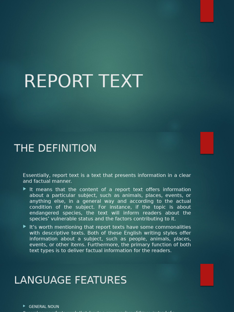 REPORT TEXT | PDF | Rainforest | Subject (Grammar)