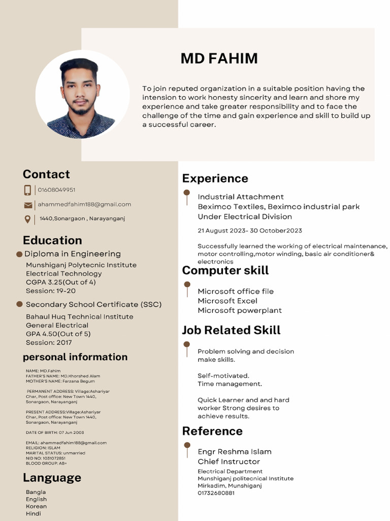 Fahim CV | PDF