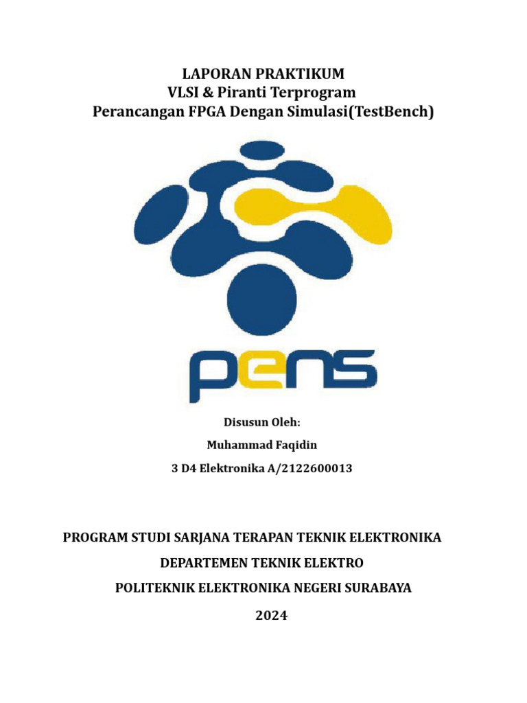 013-Muhammad Faqidin - 10-SImulasi VHDL FPGA | PDF | Komputer