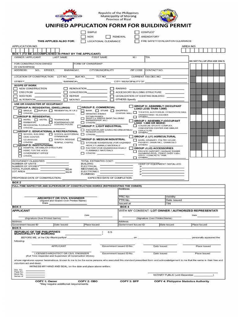 Unified Building Permit (B2B) | PDF