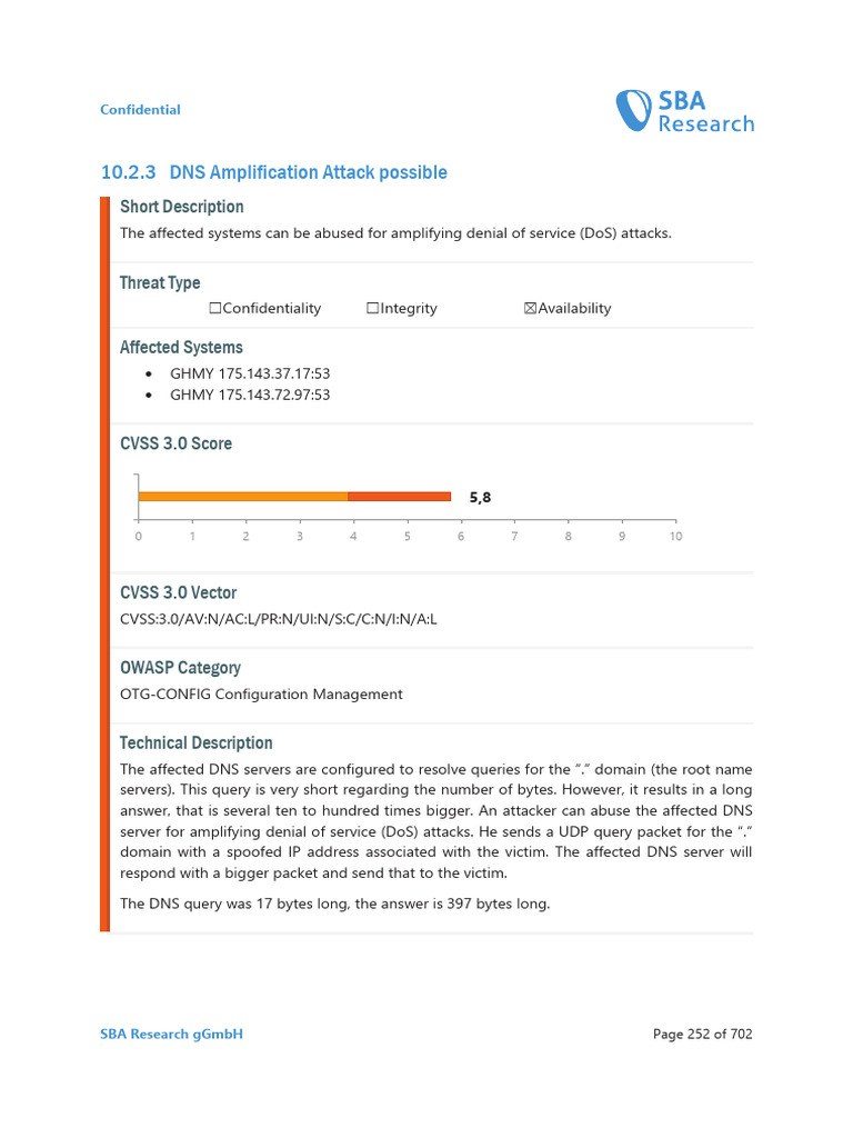 mikrotik issue details | PDF | Domain Name System | Denial Of Service Attack