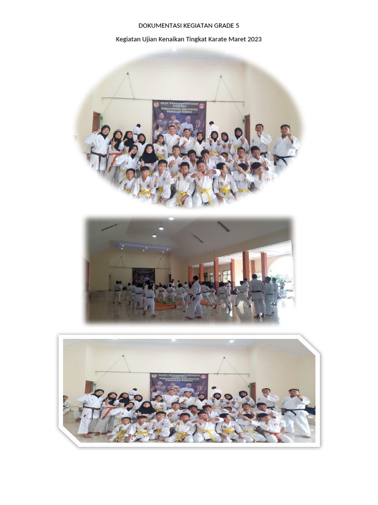 DOKUMENTASI KEGIATAN GRADE 5 | PDF