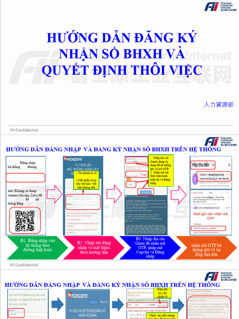 HƯỚNG DẪN SỬ DỤNG HỆ THỐNG ĐĂNG KÝ NHẬN SỔ BHXH | PDF