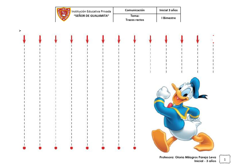 Trazos Rectos 02 - 3 Años | PDF