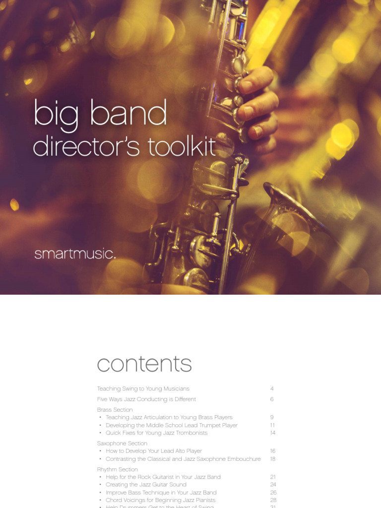 SM Big-Band-Director S-Toolkit Ebook | PDF | Conducting | Trombone
