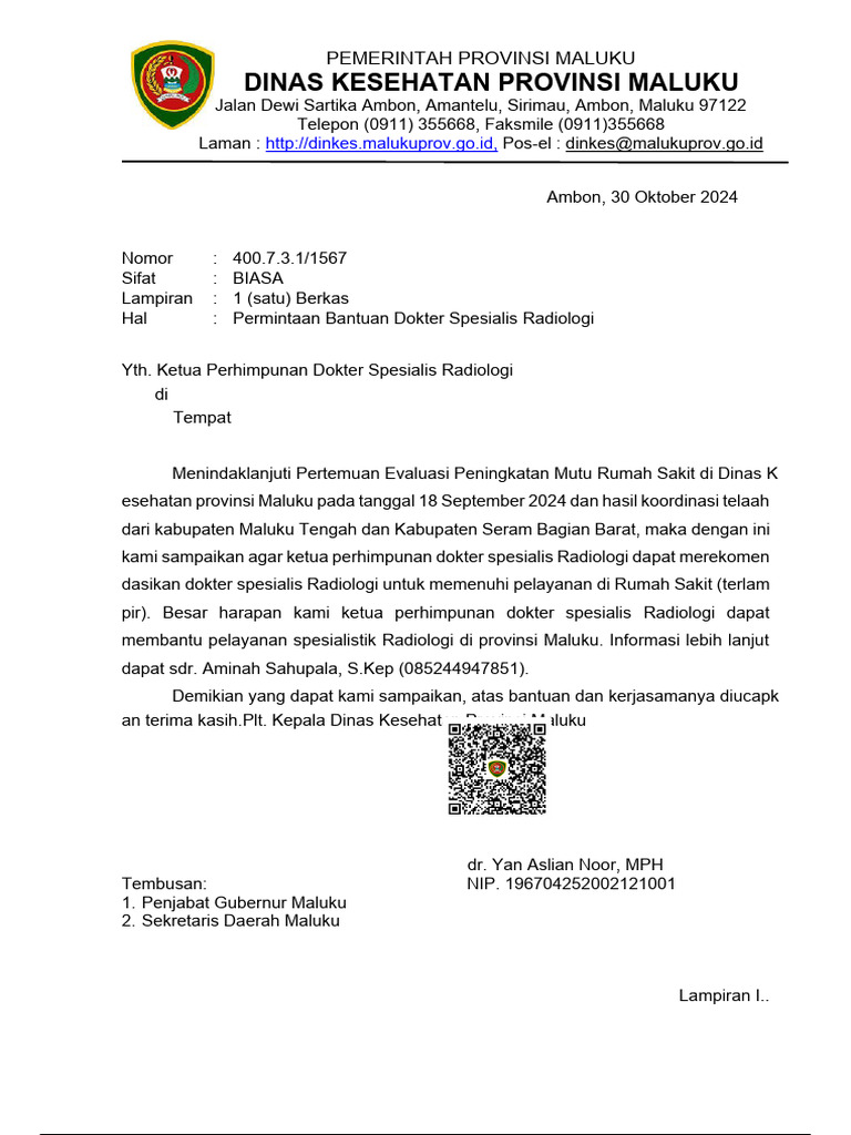 TTD Surat Dokter Radiologi | PDF