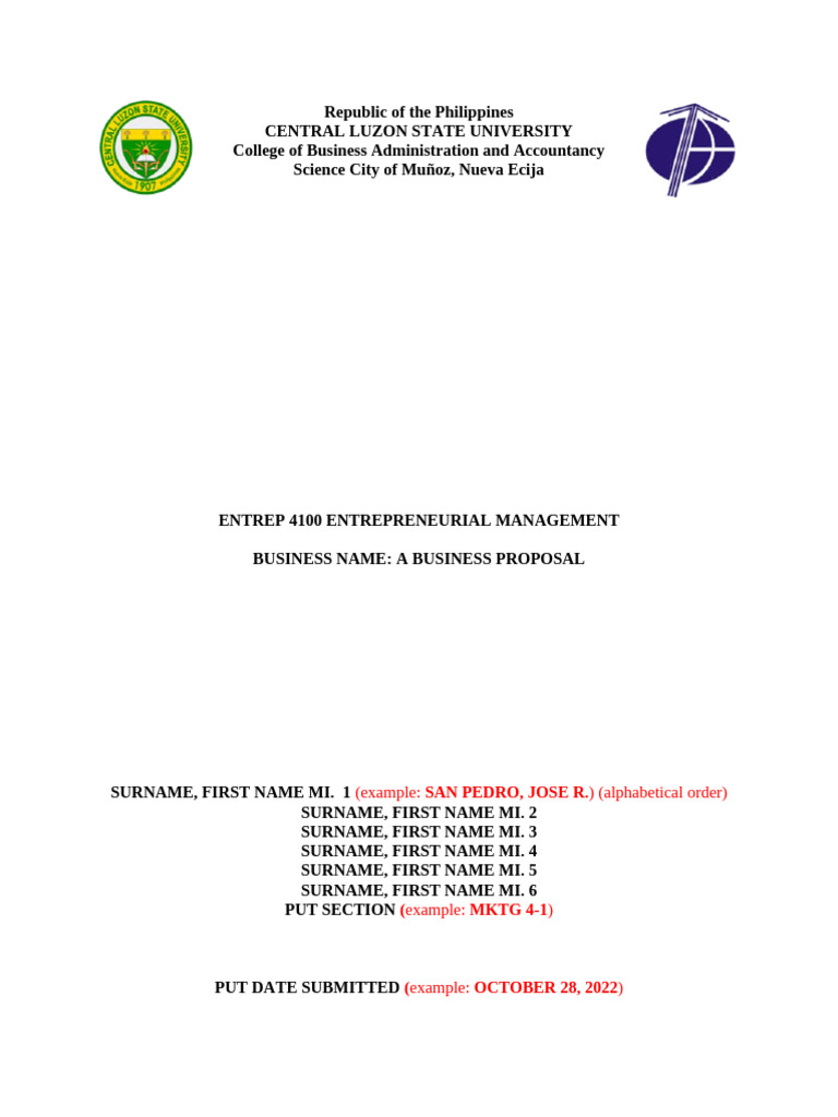 Business Proposal and Ideation Part Template | PDF | Capital (Economics ...