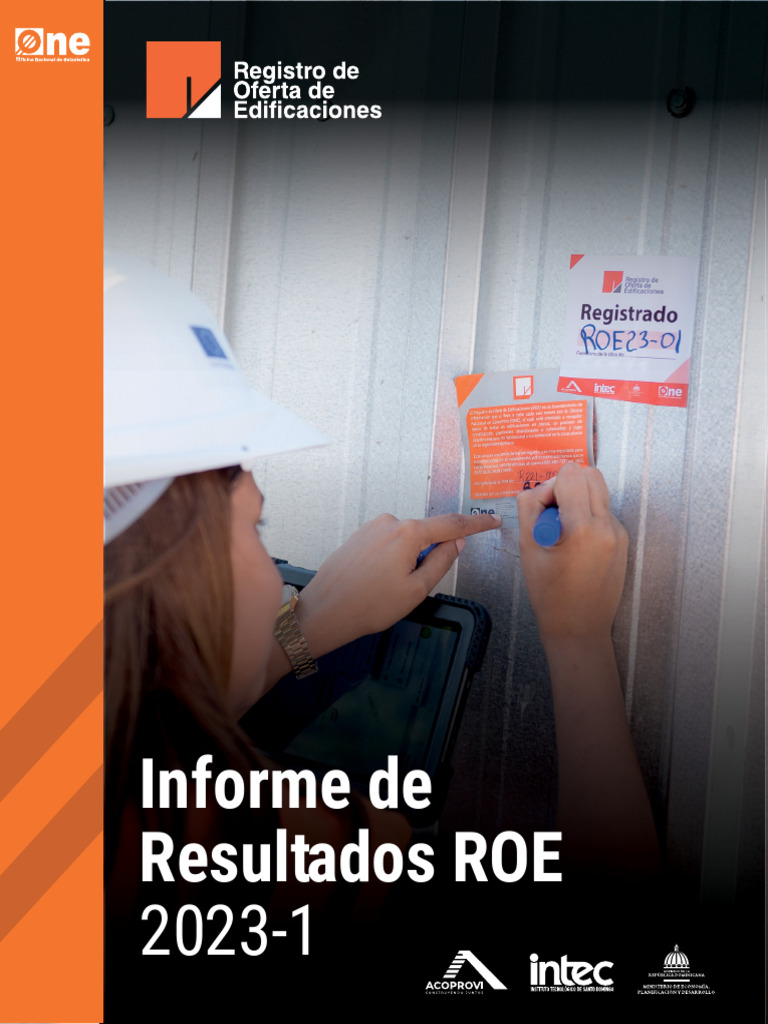 Informe Registro de Oferta de Edificaciones Roe 2023 1 | PDF | Oferta (economía) | República ...