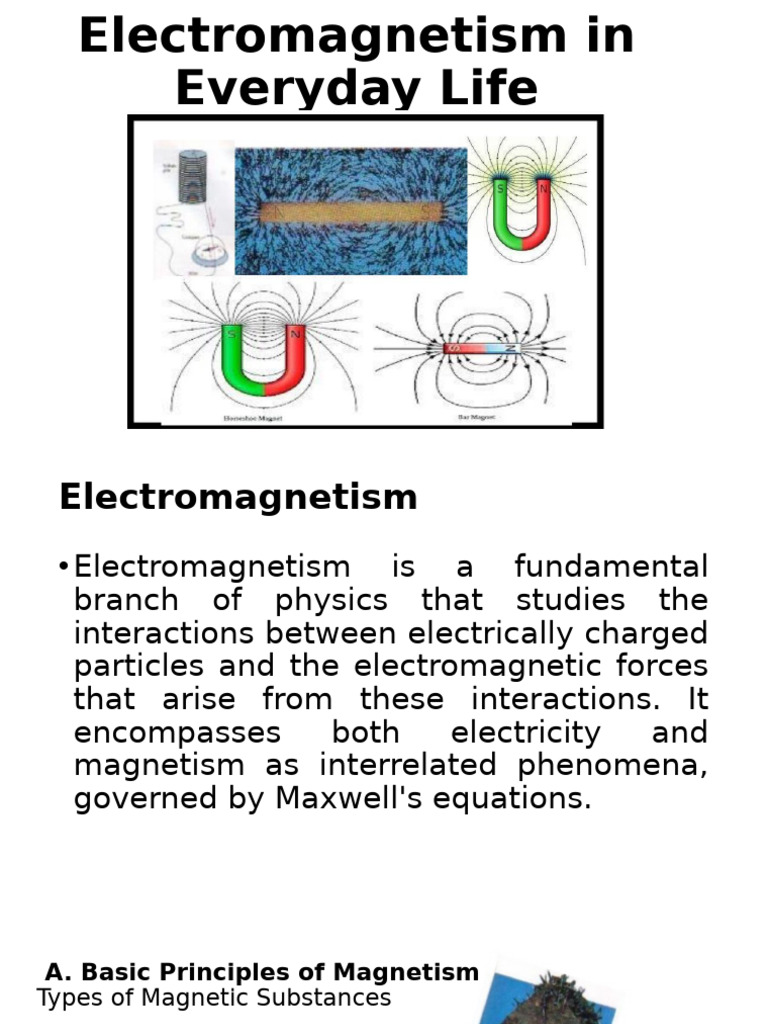 Electromagnetism in Daily Life | PDF | Magnetism | Magnet