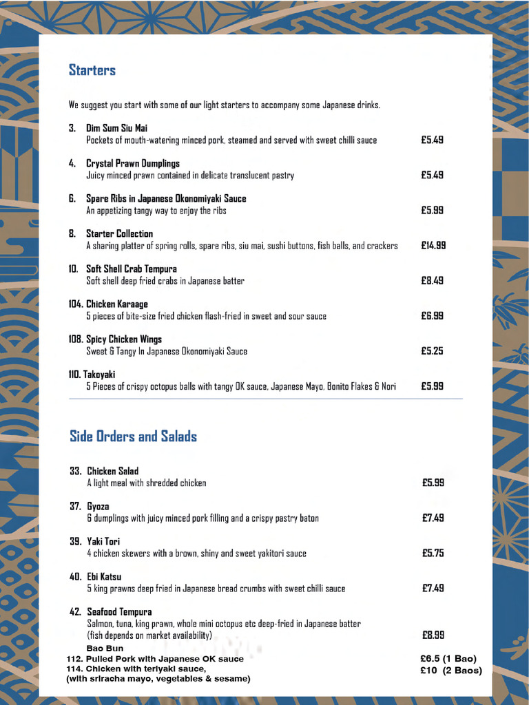 Little Tokyo Main Menu Nov Compressed Updated 1 | PDF