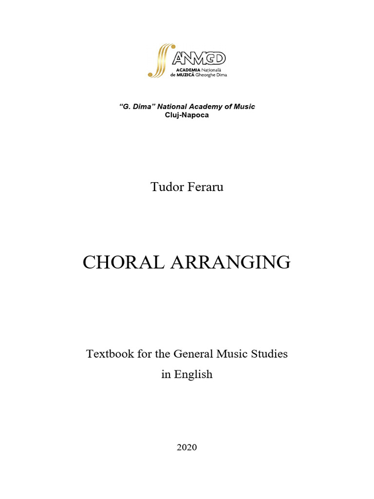 Arranging Textbook Feraru | PDF | Mode (Music) | Harmony