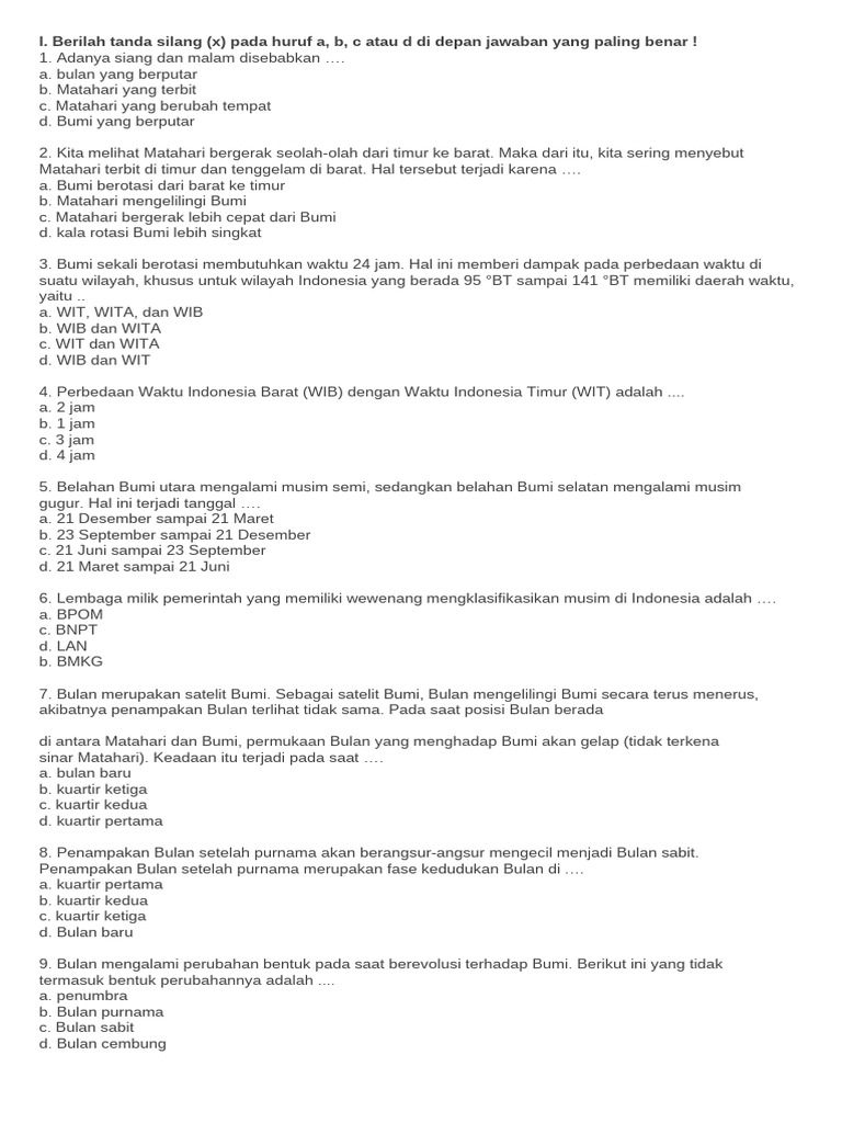Soal Uh Ipa Tema 8 | PDF | Sains & Matematika