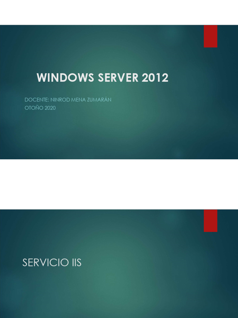 Configuración Básica de IIS en Windows Server | PDF