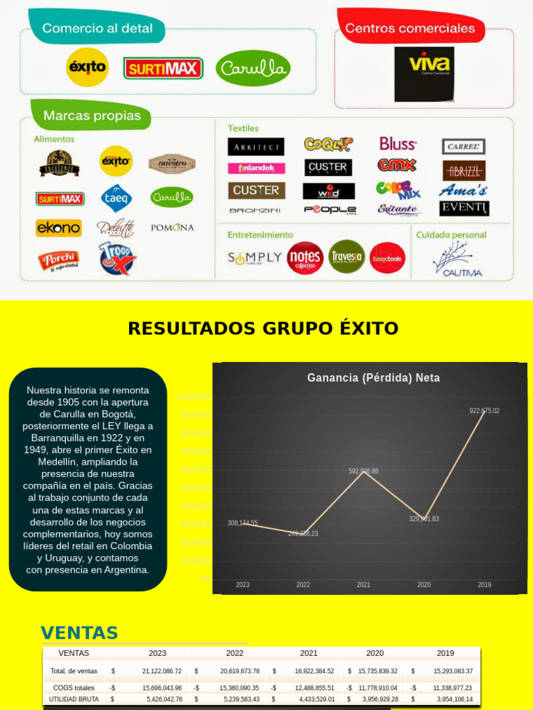 Grupo Exito Colombia | PDF | Logística | Economias