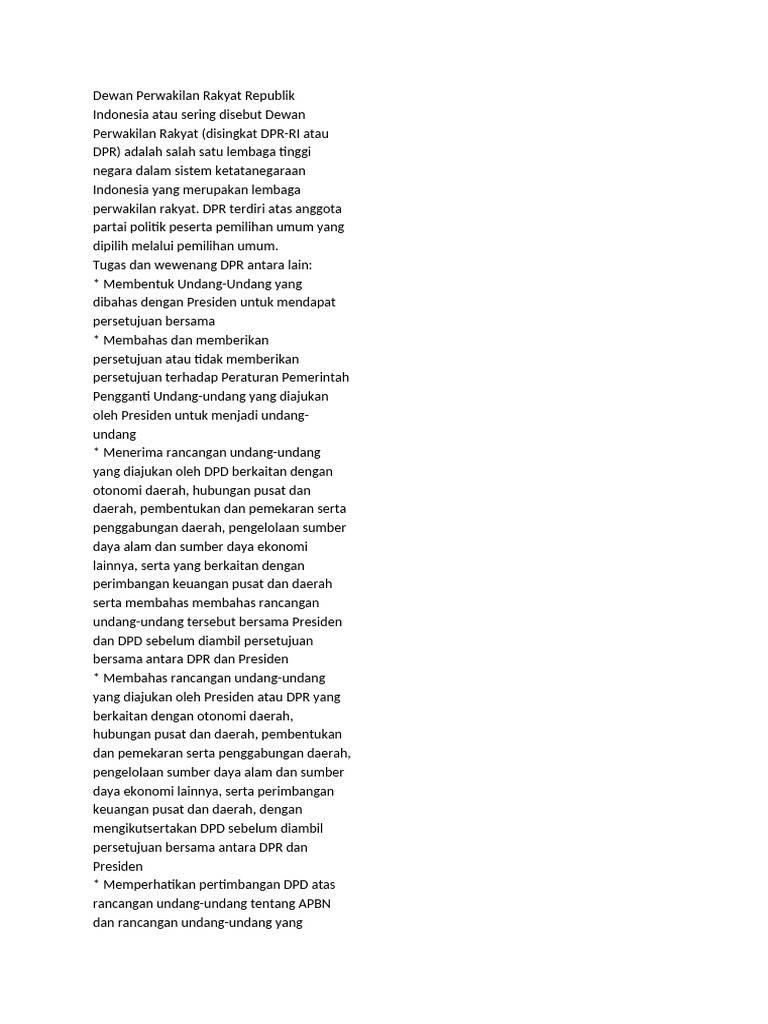 Perbedaan MPR Dan DPR | PDF | Hukum