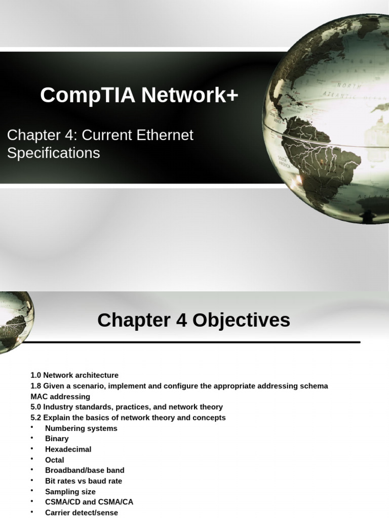 Net - 006 Chapter 4 - Current Ethernet Specifications | PDF | Ethernet | Computer Standards