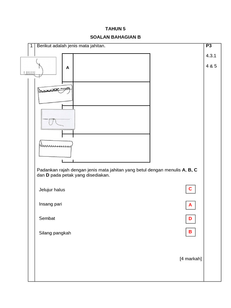 TAHUN 5 Bahagian B | PDF