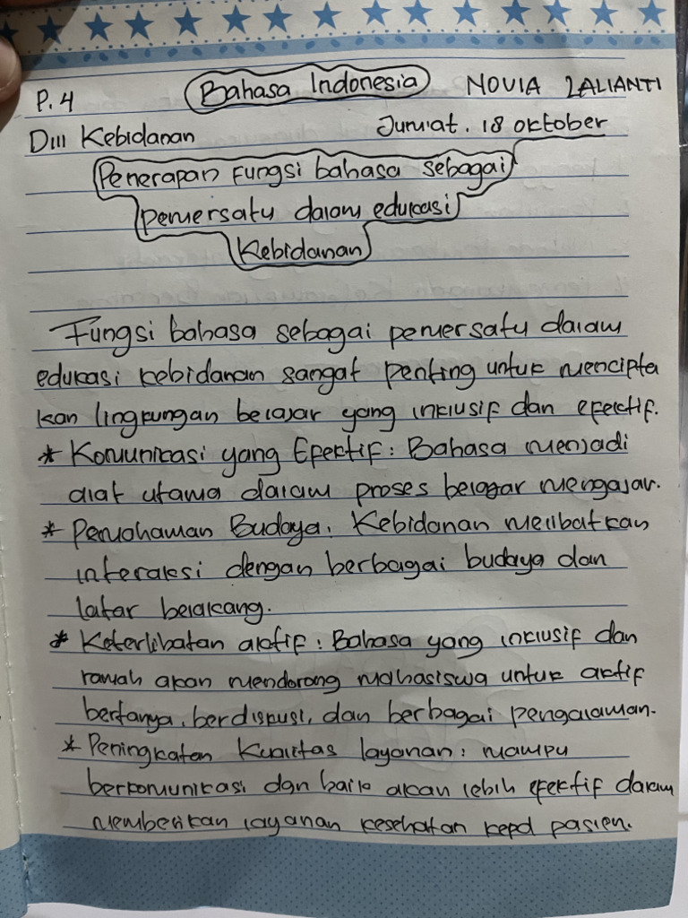 Tugas P4 Bahasa Indonesia Novia Zalianti | PDF