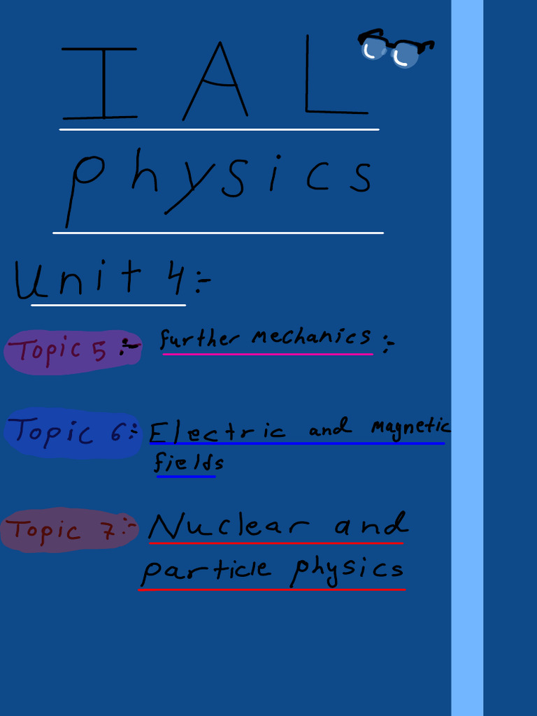 Physics IAL Unit 4 ? | PDF