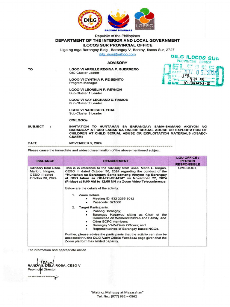Oc-11052024-10 Osaec-Csaem | PDF