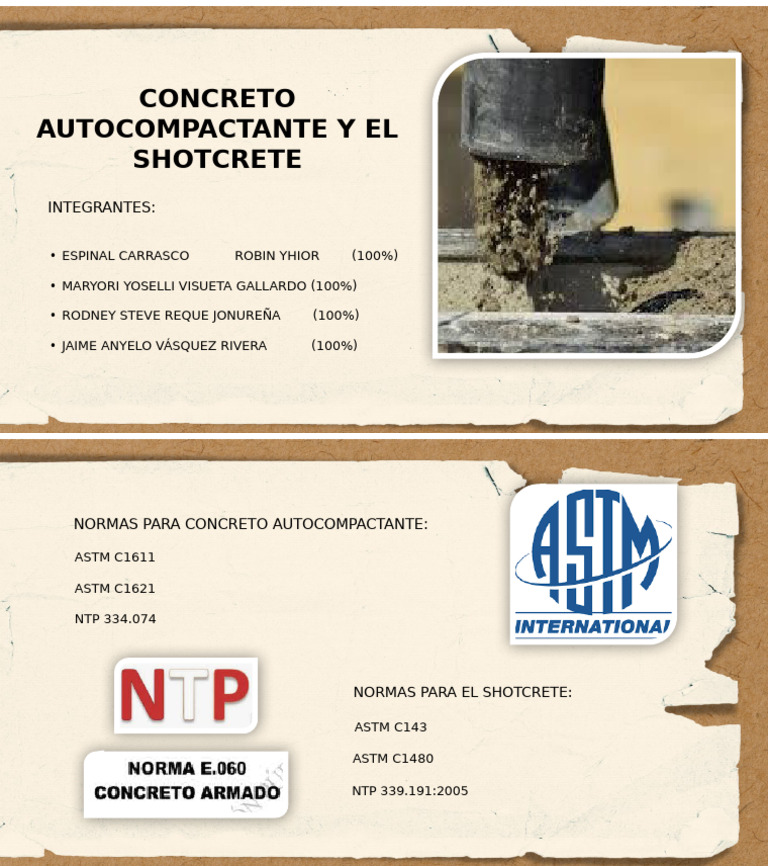 Concreto Autocompactante y Shotcrete | PDF