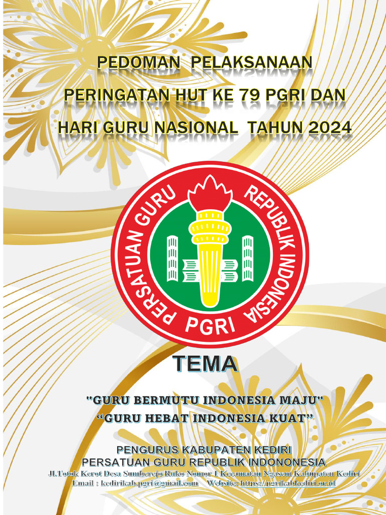 Pedoman Hut Ke 79 Pgri Dan HGN Tahun 2024 | PDF