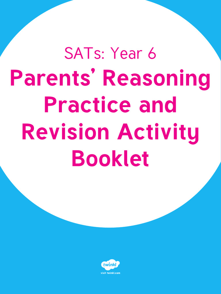 SATs Reasoning Pack Guidance | PDF | Numbers | Ratio