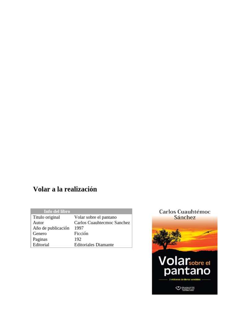 Volar A La Realización - Reseña | PDF | Desarrollo personal | Novelas