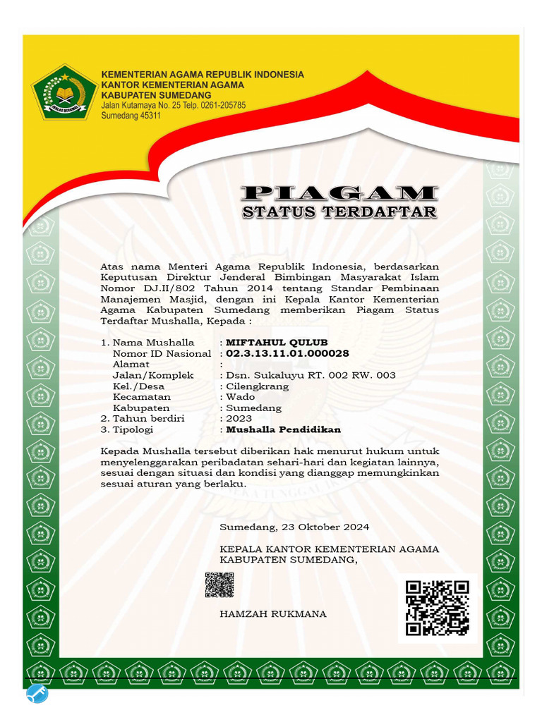 2024 2115 Piagam Fix | PDF