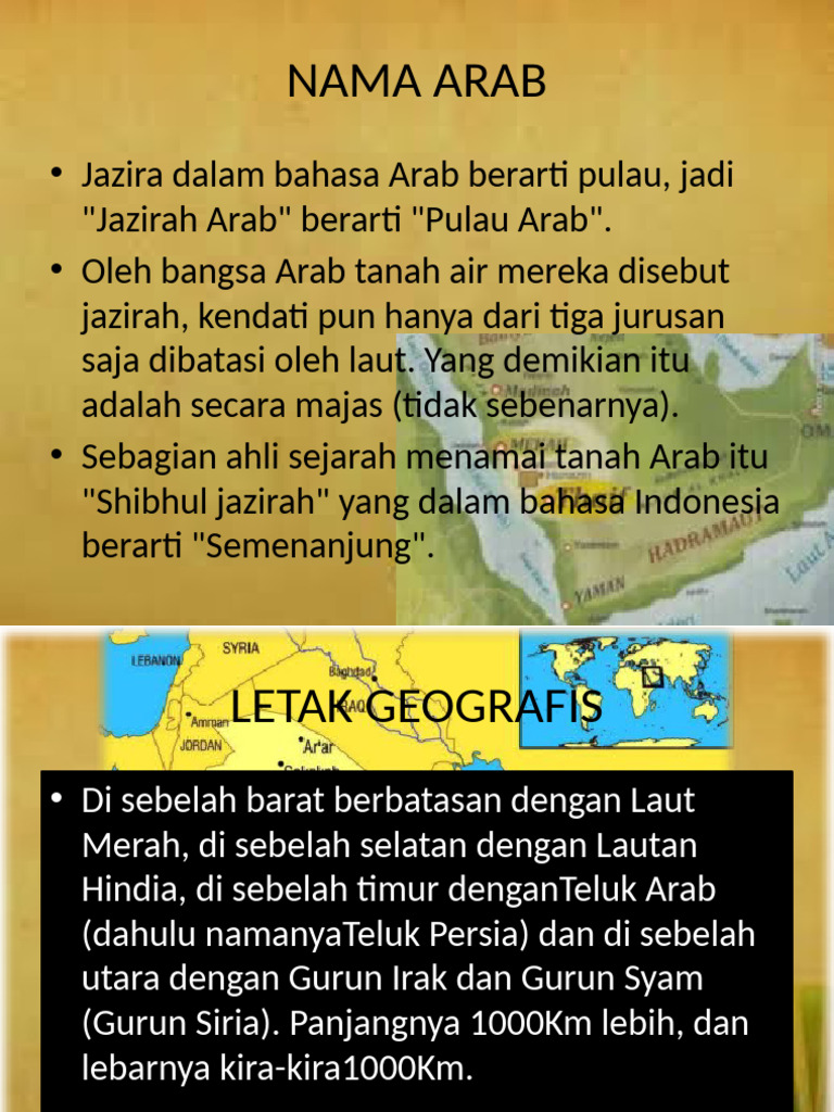 Sejarah dan Geografi Jazirah Arab | PDF | Perjalanan