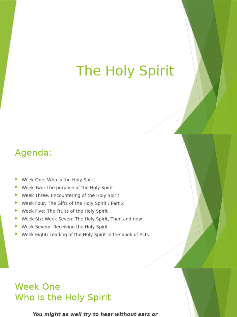 Understanding the Holy Spirit | PDF | Spiritual Gift | Jesus