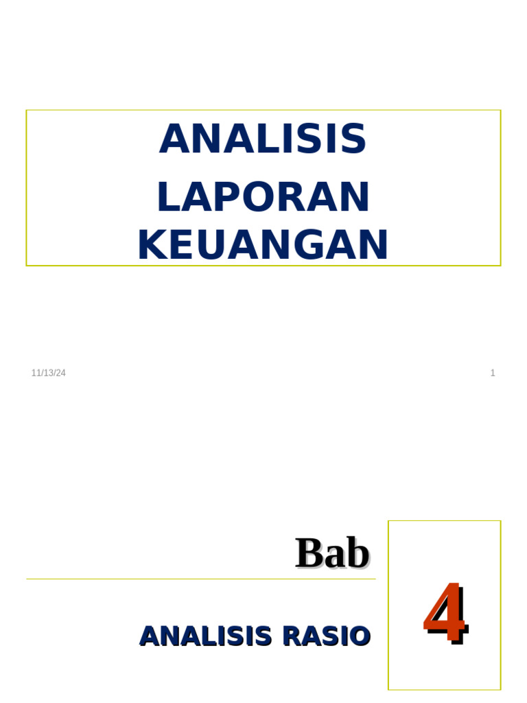 Analisis Rasio | PDF