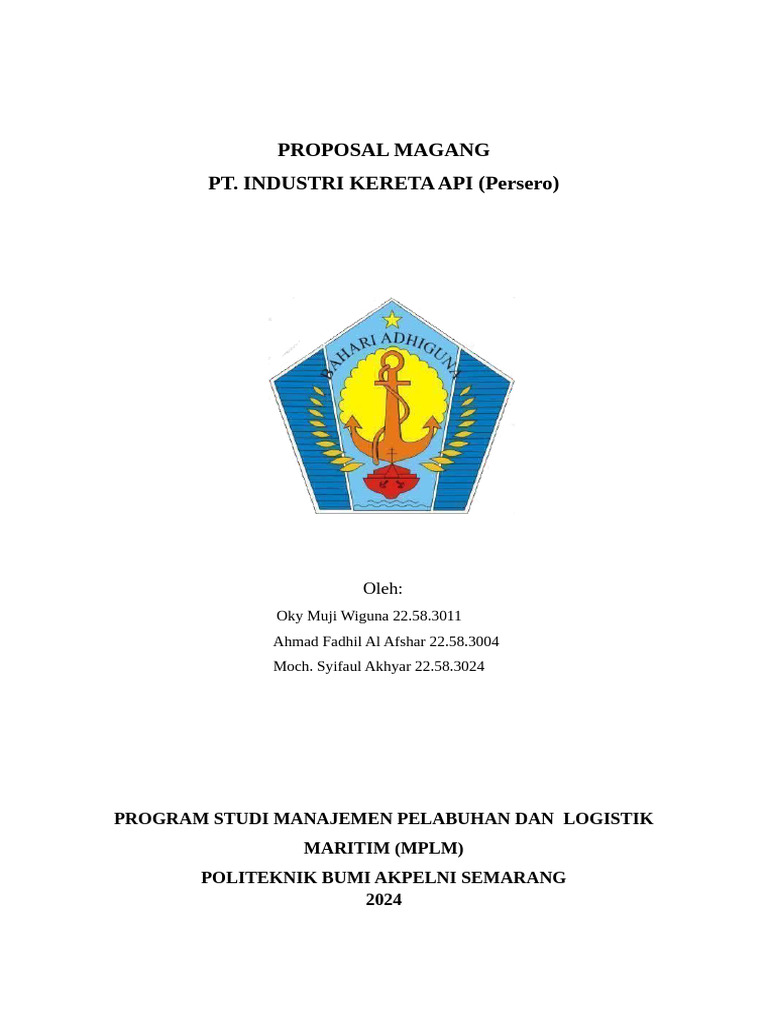 Proposal Magang | PDF | Bisnis