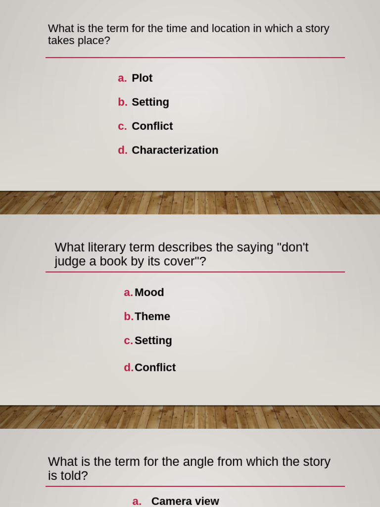 Quiz Story Element (Autosaved) | PDF