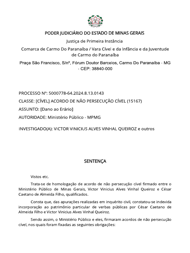 Processo Judicial Eletrônico - 1º Grau | PDF