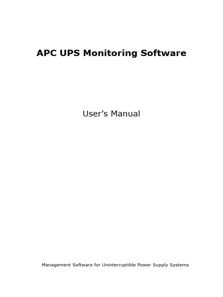 UPS Monitoring Software | PDF | Ip Address | Installation (Computer ...