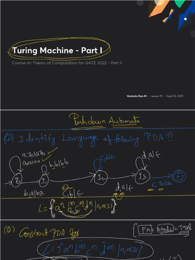 Turing Machine Part I With Anno | PDF