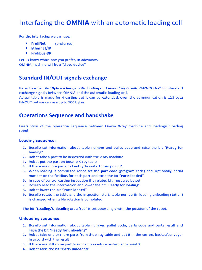 Interfacing The OMNIA With An Automatic Loading Cell | PDF | Computer Engineering | Computing