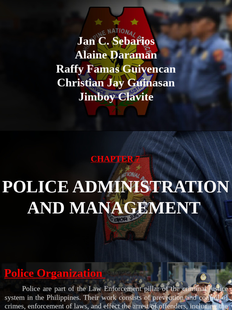 Police Admin Management Group 9 | PDF | Police | Security Guard