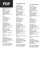 The Reading Song | PDF