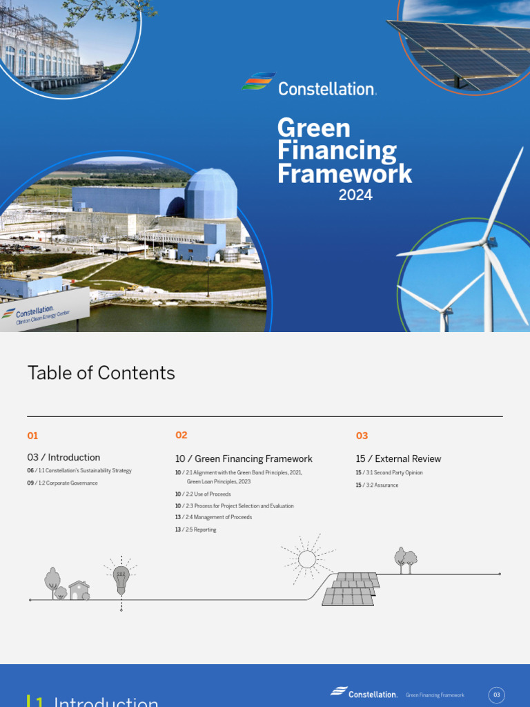 Constellation Energy Green Financing Framework - VFFF | PDF | Renewable ...