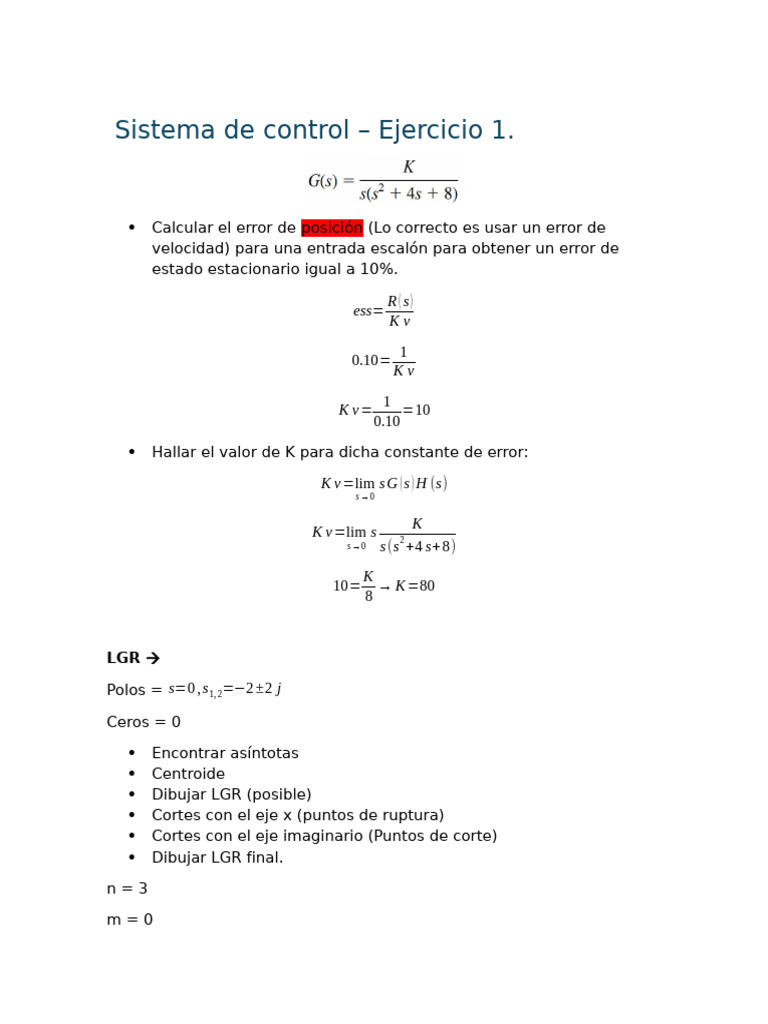 Sistema de Control2 | PDF | Métodos y materiales de enseñanza