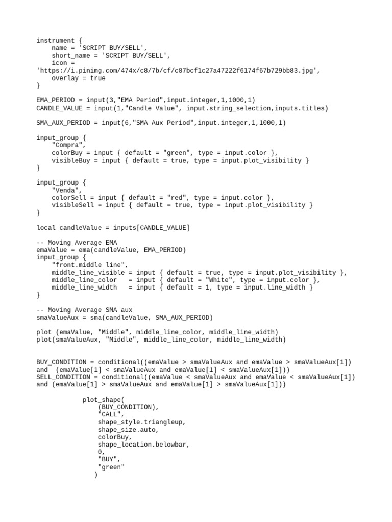 Script Arrow Buy and Sell | PDF