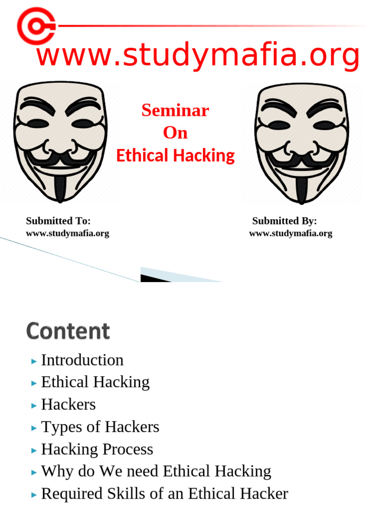 Cse Ethical Hacking Pdf Security Hacker White Hat Computer Security