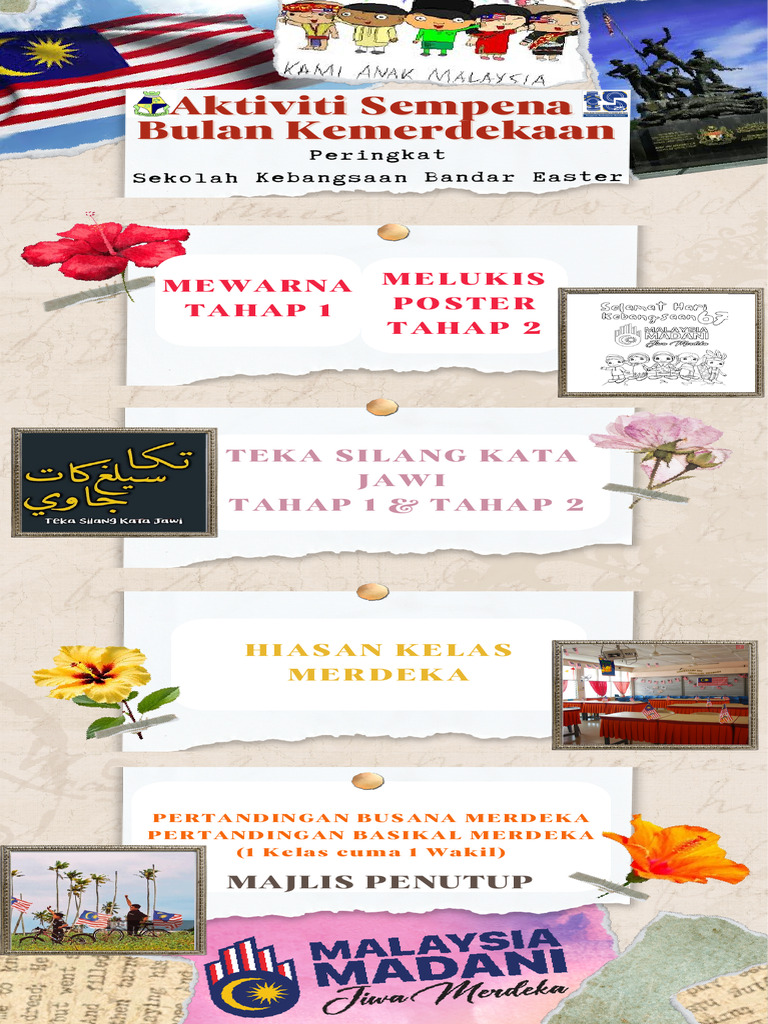 Poster Aktiviti Sempena Bulan Kemerdekaan SKBE | PDF