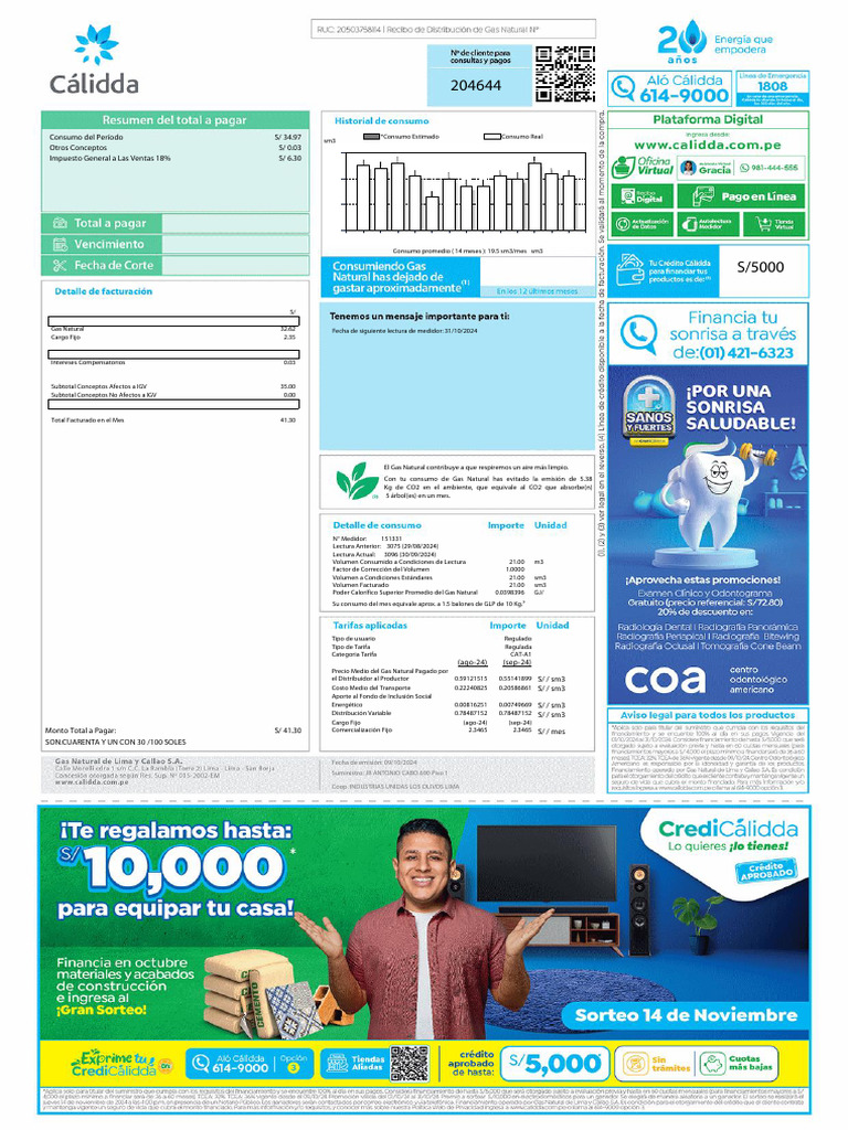 Oct Gas Fact | PDF | Naturaleza | Economias