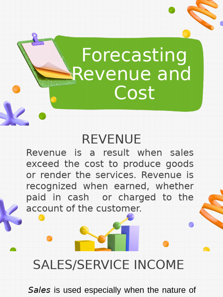 Forecasting Cost and Revenue | PDF | Expense | Income