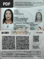 Credencial INE: Datos de Votante México | PDF