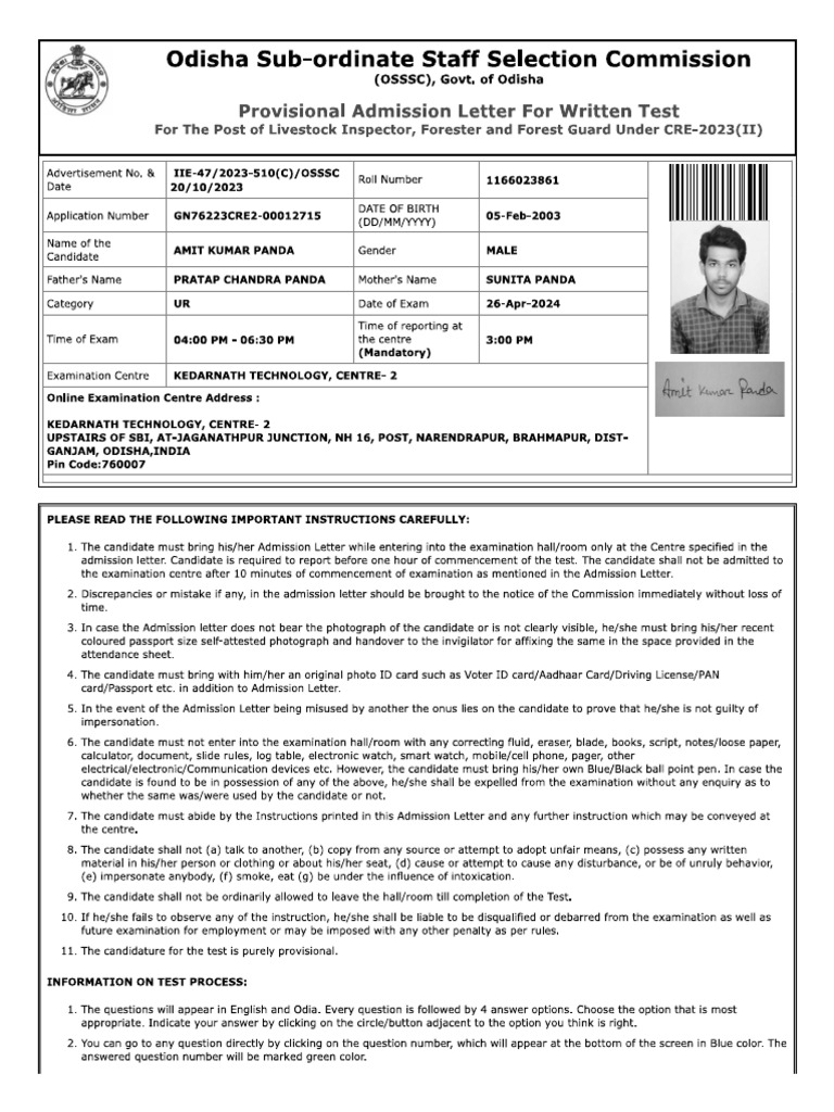 OSSSC | PDF